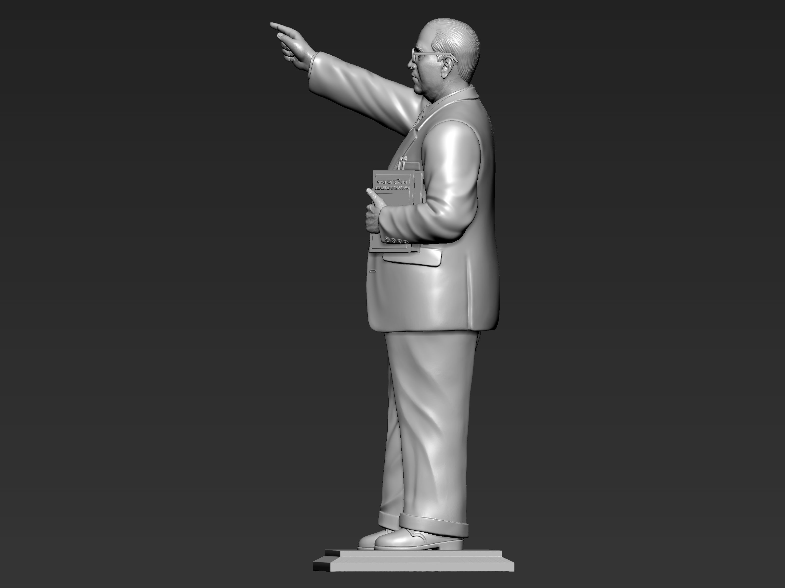 Dr Bhimrao Ambedkar pose 3D model 3D printable | CGTrader