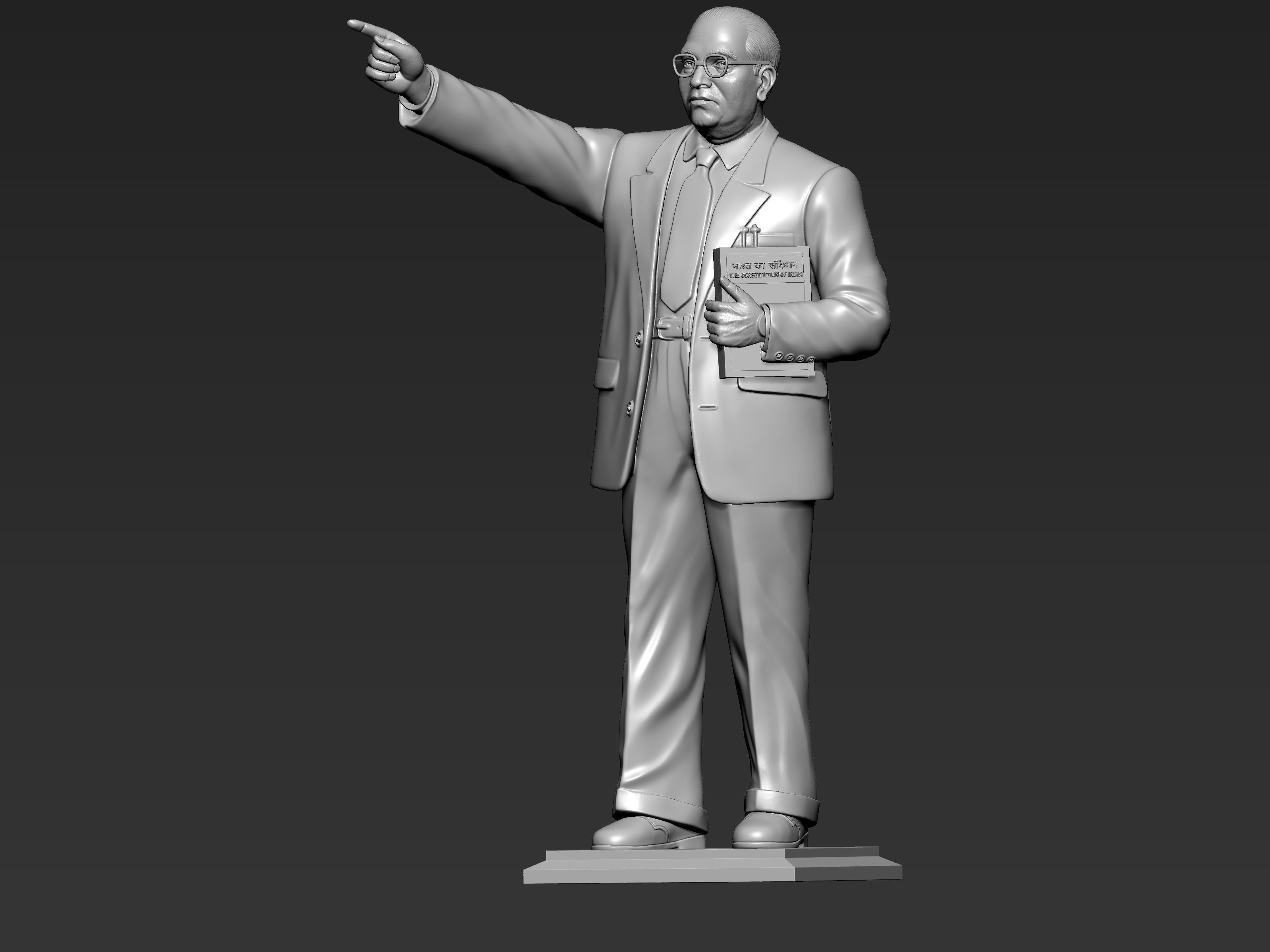Dr Bhimrao Ambedkar pose 3D model 3D printable | CGTrader