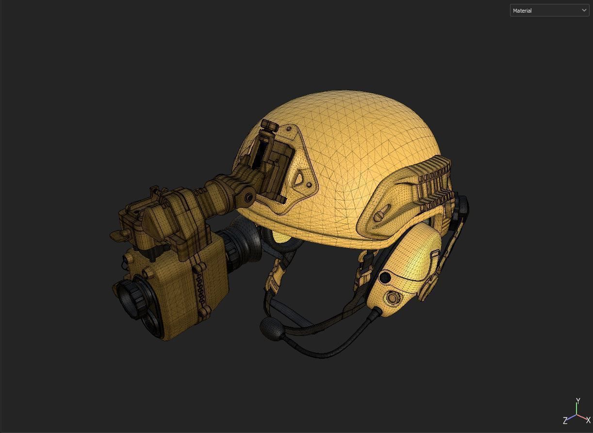 Tactical Helmet 3D model | CGTrader