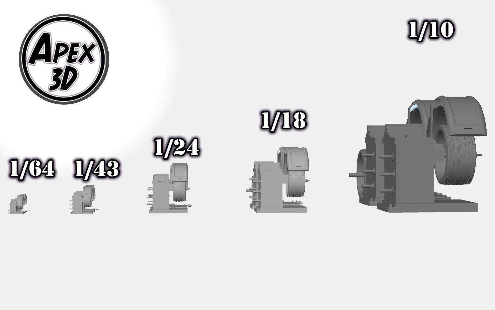 Wheel Balancer 3d printable in various scales 3D model 3D printable ...