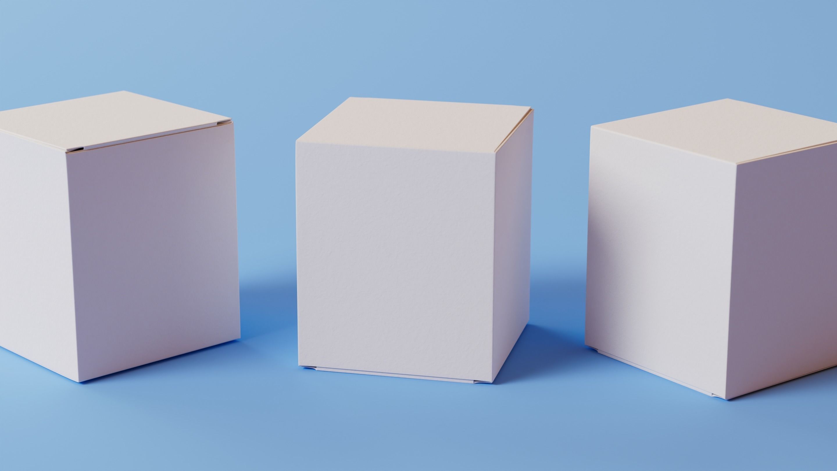Square Packaging Box 3D Model 3D model | CGTrader