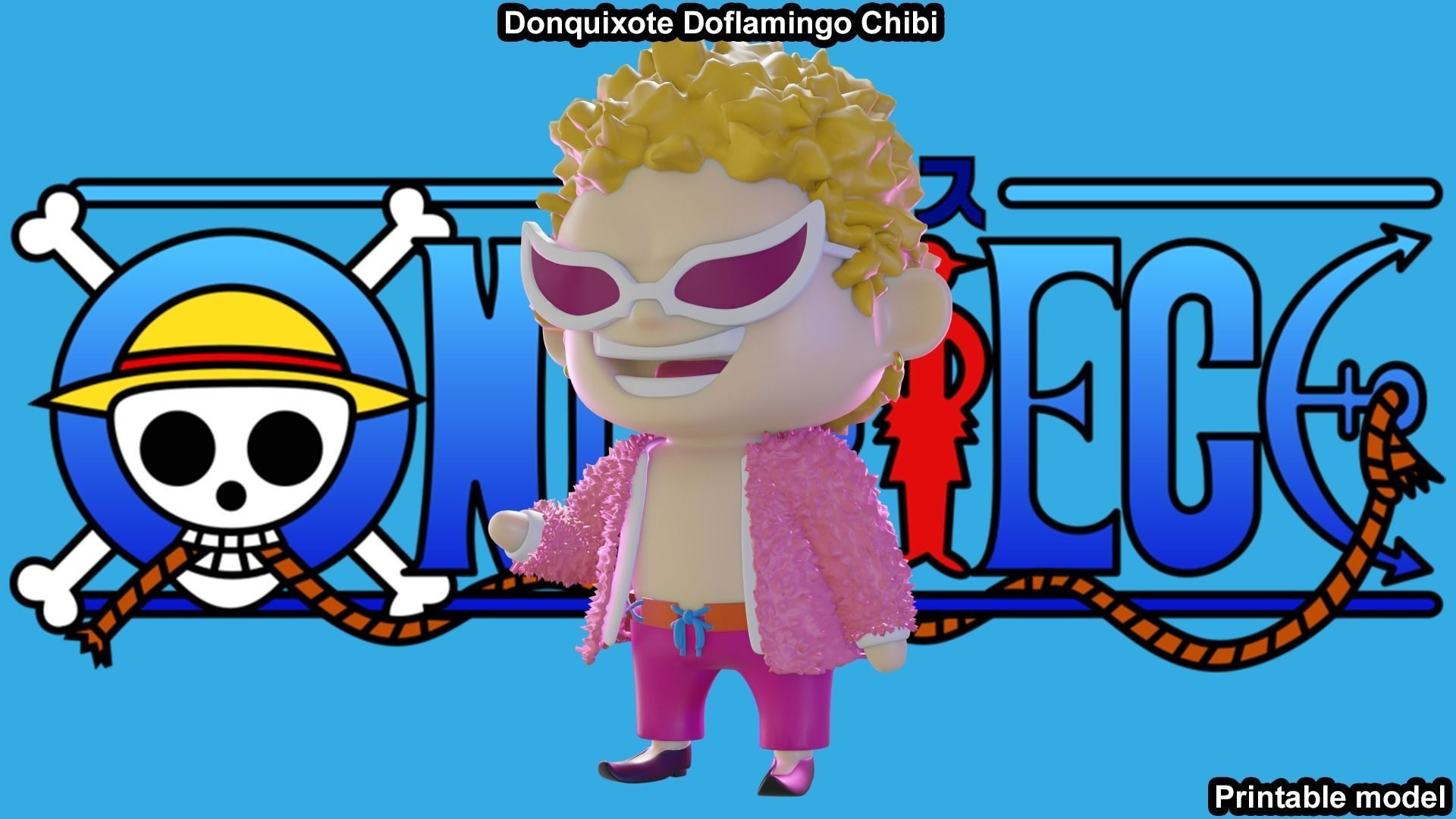 Donquixote Doflamingo Chibi - One Piece 3D model 3D printable | CGTrader