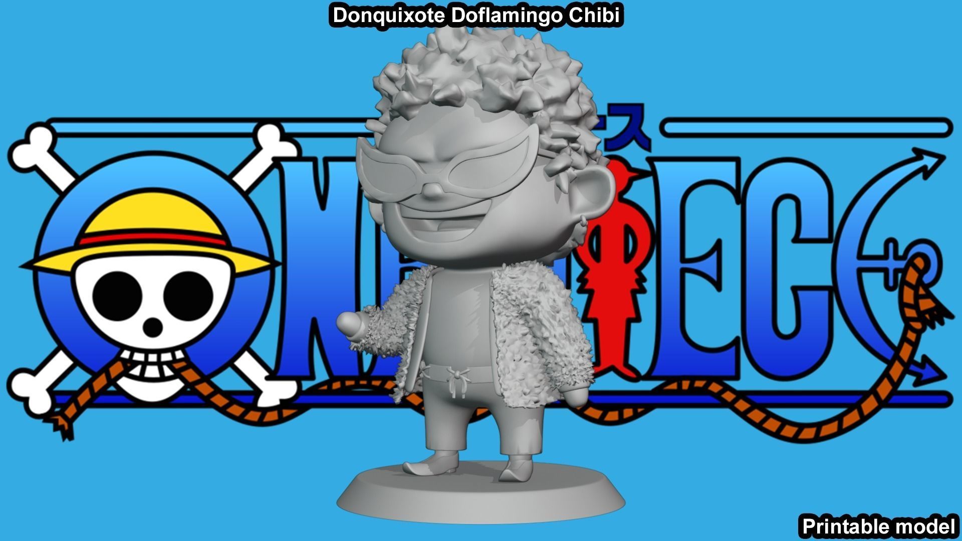 Donquixote Doflamingo Chibi - One Piece 3D model 3D printable | CGTrader
