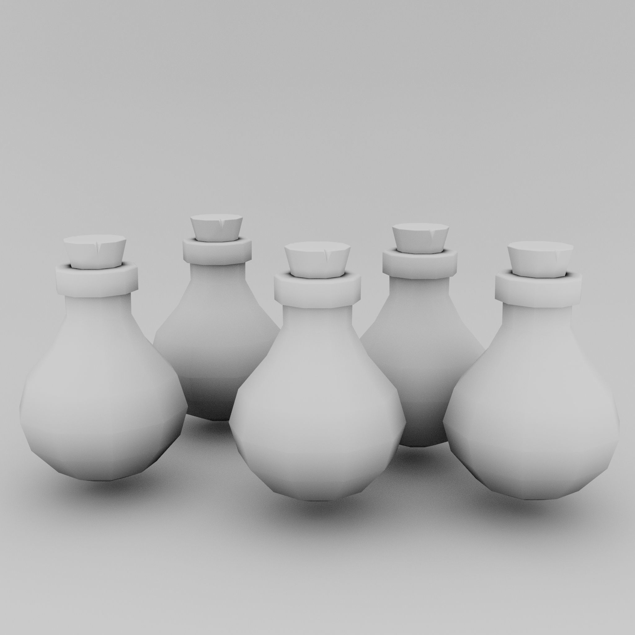 3D model Stylized Potion Bottle - PBR Game Ready Low-poly 3D model VR ...