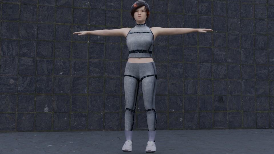 3D model 3D FEMALE MODEL RIGGED VR / AR / low-poly | CGTrader