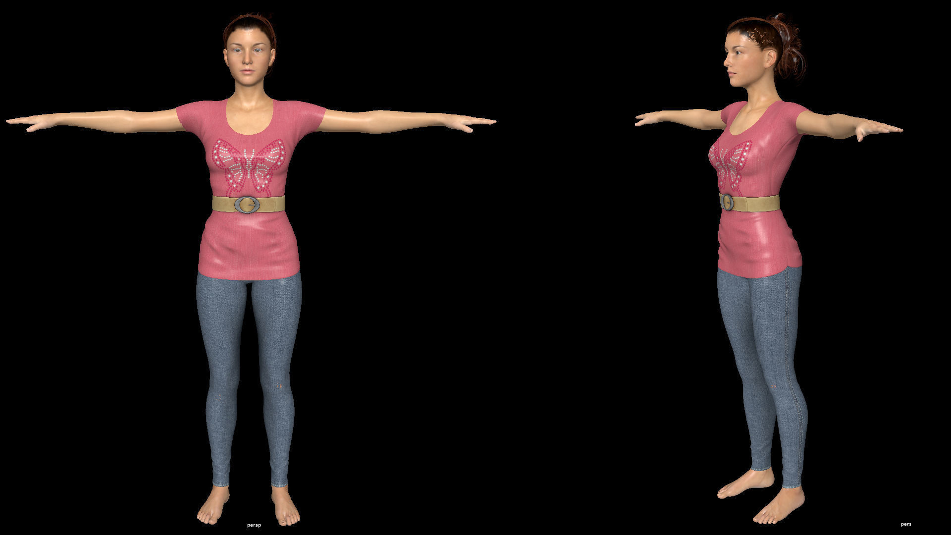 Girl Sophia Cloth 3D model | CGTrader