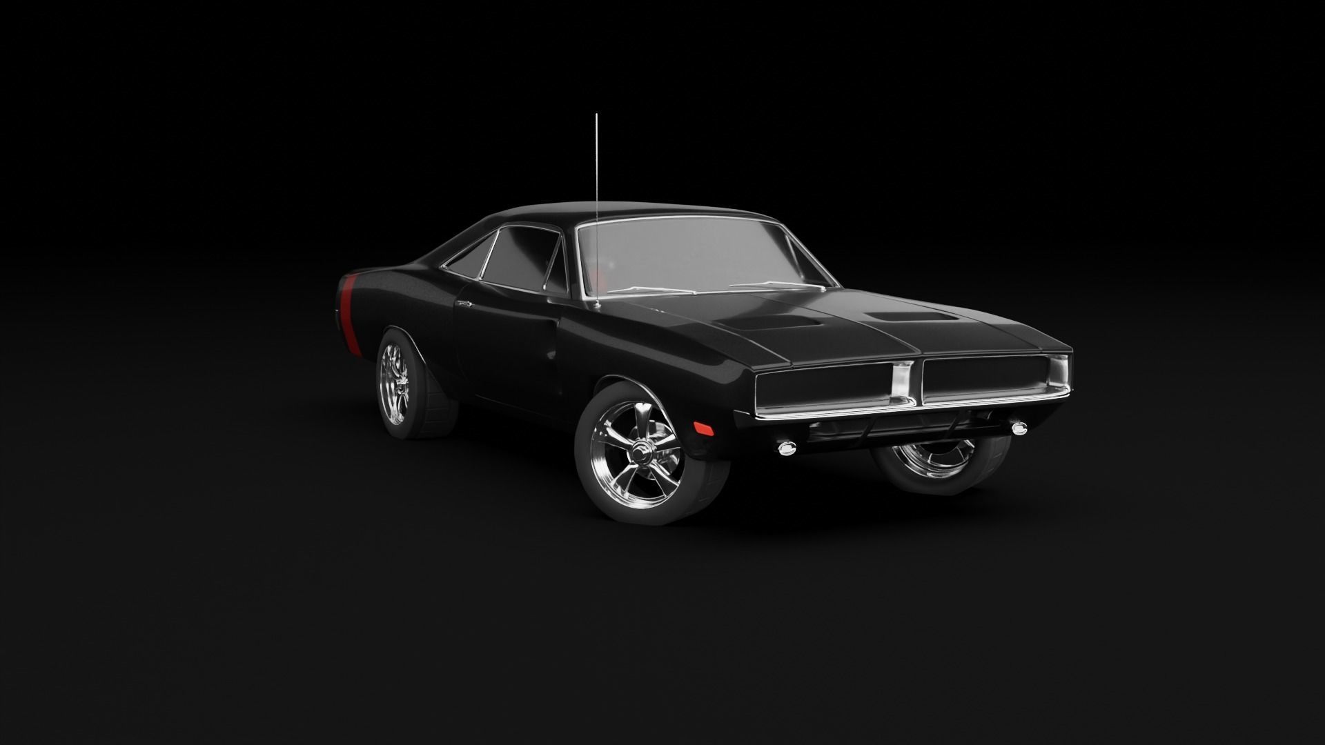 Dodge Charger RT 1969 free 3D model | CGTrader