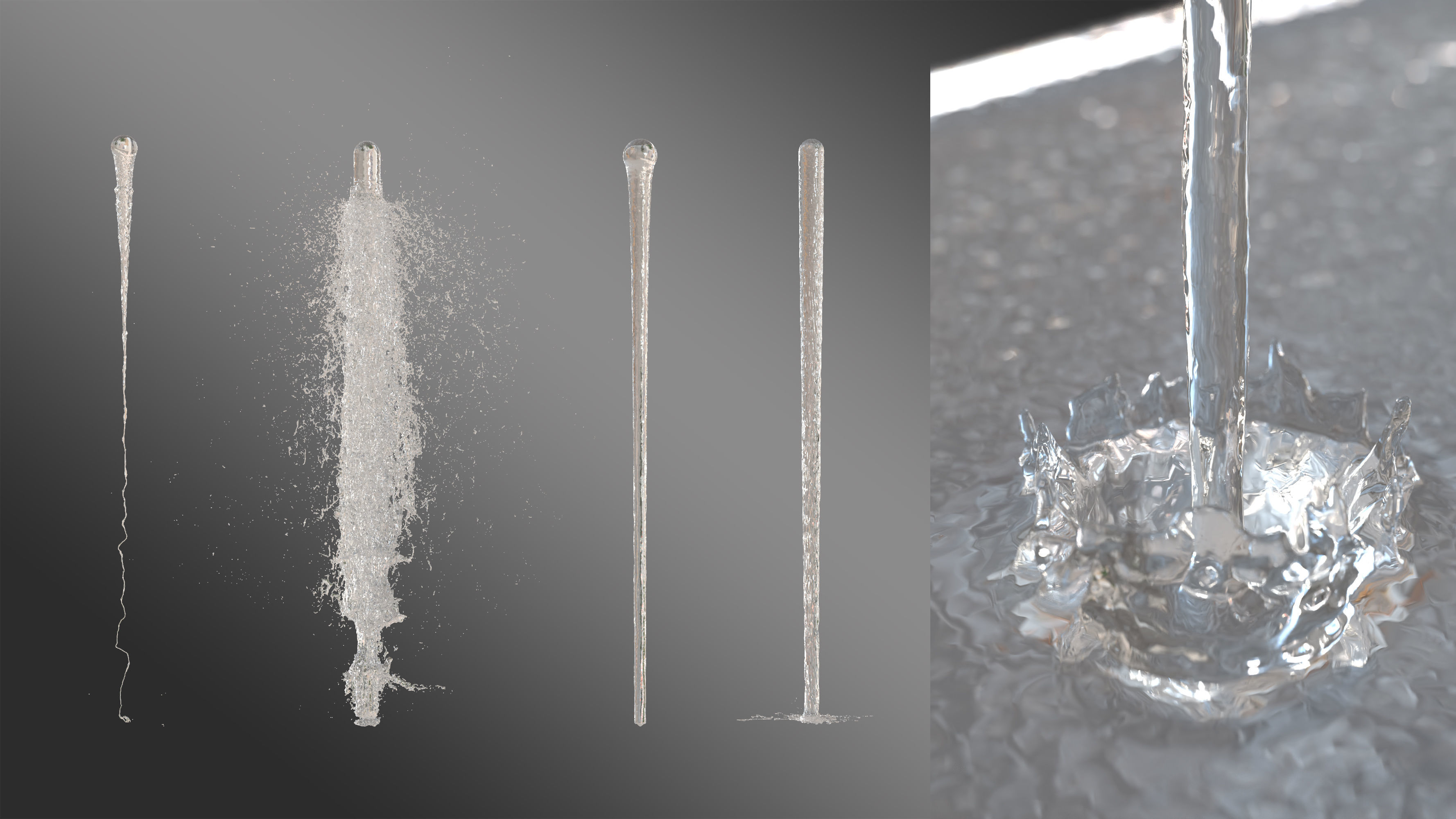 7 Water Drops Collection 3D model | CGTrader