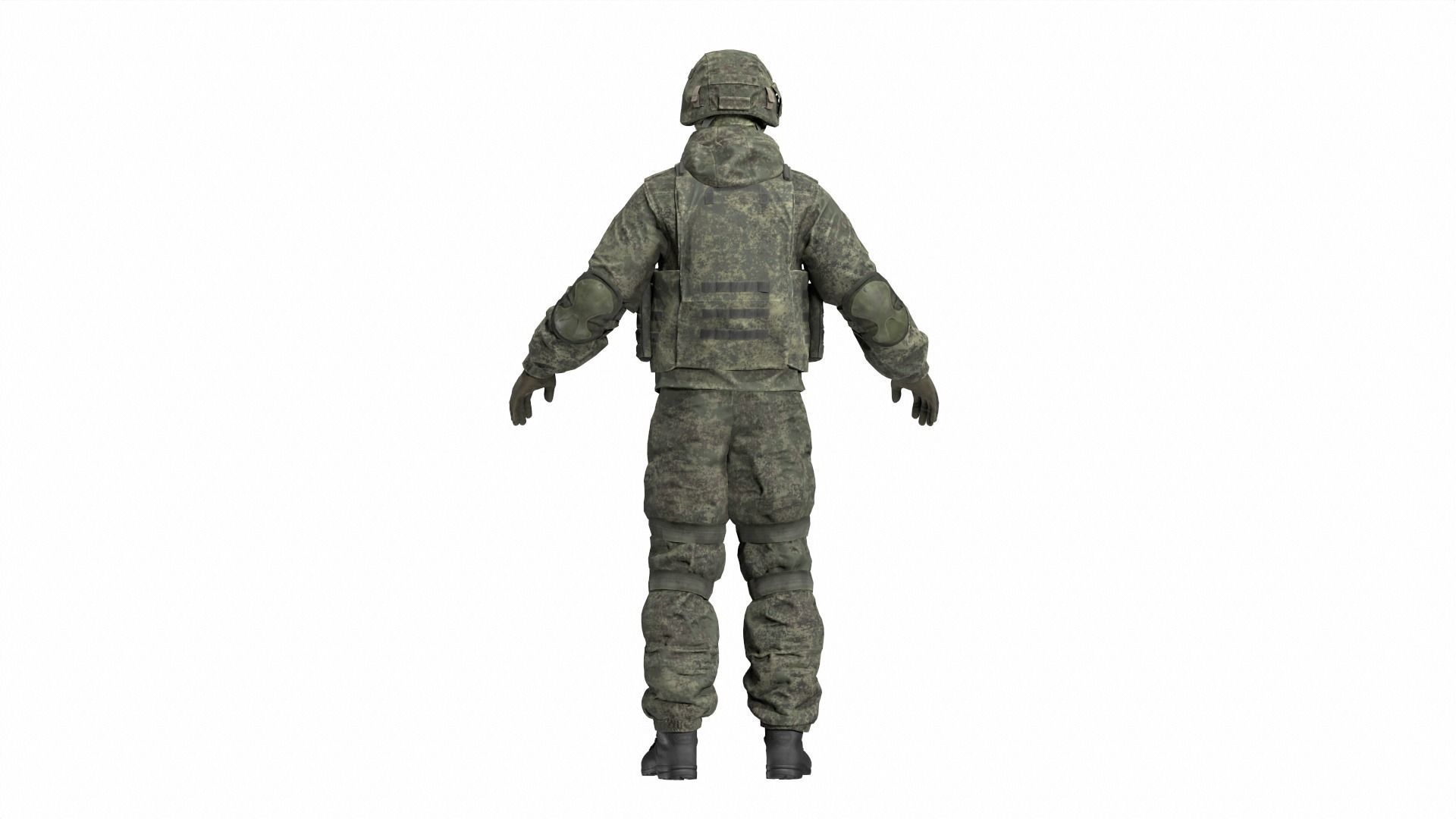 3D model Russian Soldier Ratnik V2 VR / AR / low-poly | CGTrader