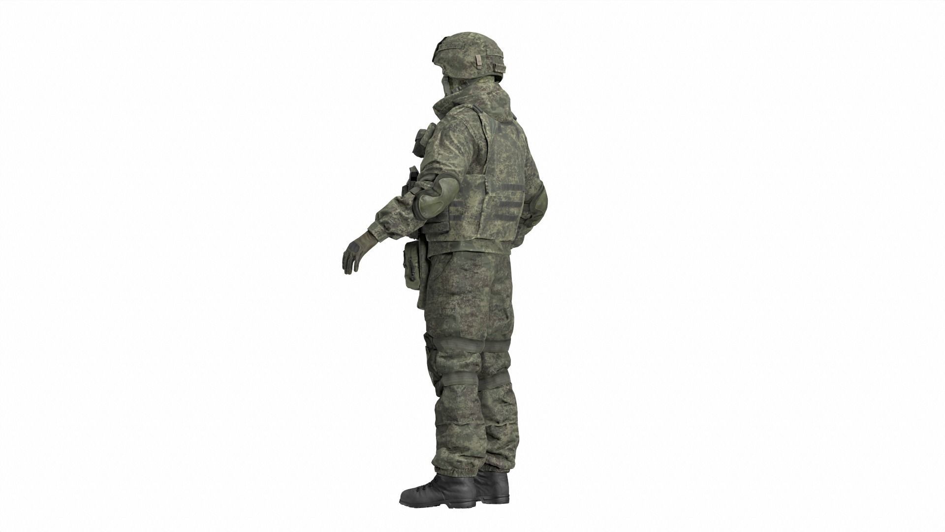 3D model Russian Soldier Ratnik V2 VR / AR / low-poly | CGTrader