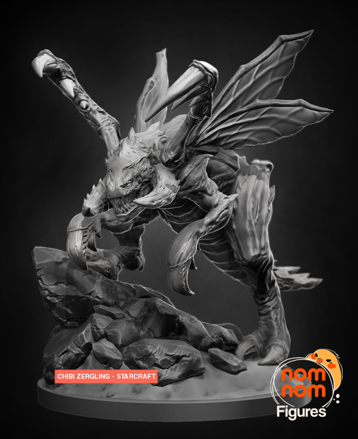 Chibi Zergling - Starcraft 3D model 3D printable | CGTrader