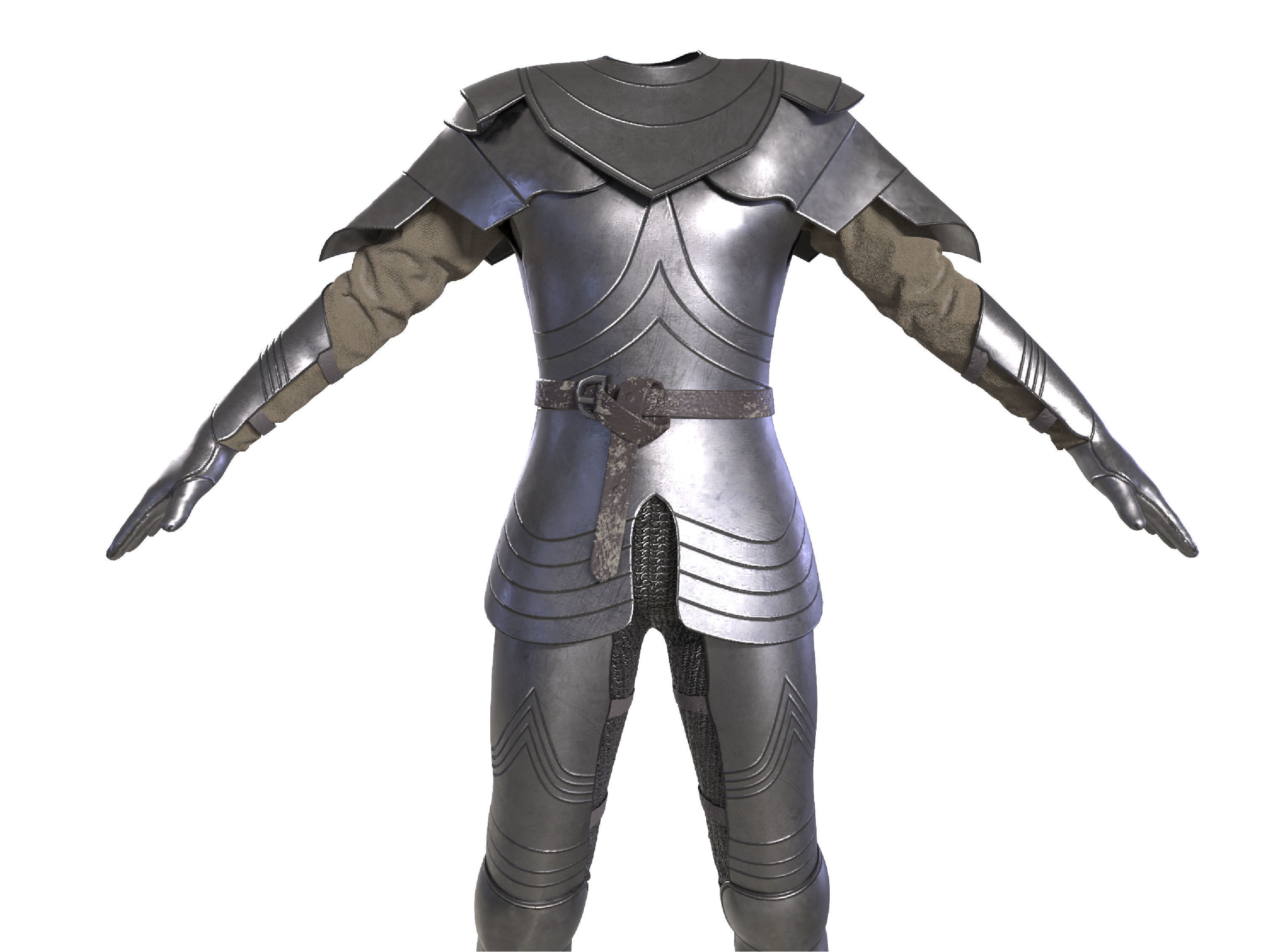 Warrior armor medieval knight clothes 3D model | CGTrader