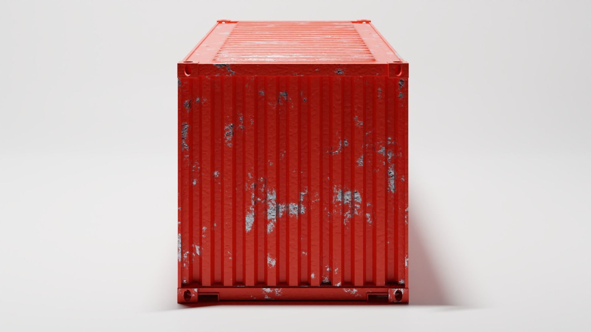 Red Shipping Container 3D model | CGTrader