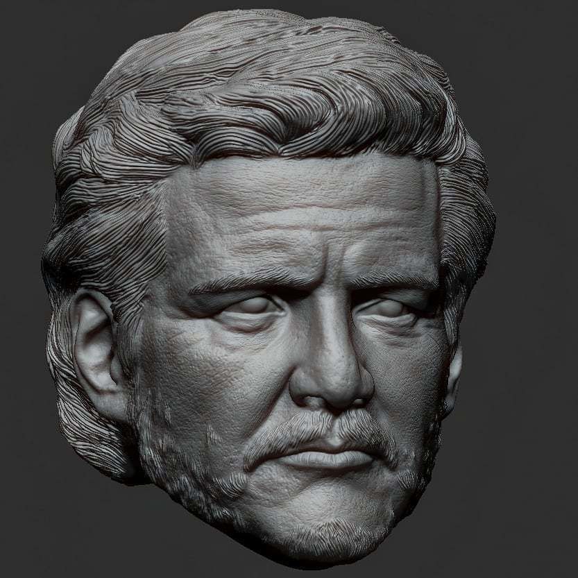 Pedro Pascal The Last of Us Head Sculpt 3D Model 3D model 3D printable ...