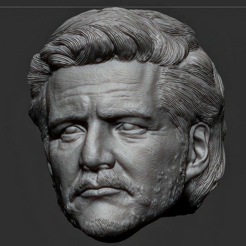 Pedro Pascal The Last of Us Head Sculpt 3D Model 3D model 3D printable ...