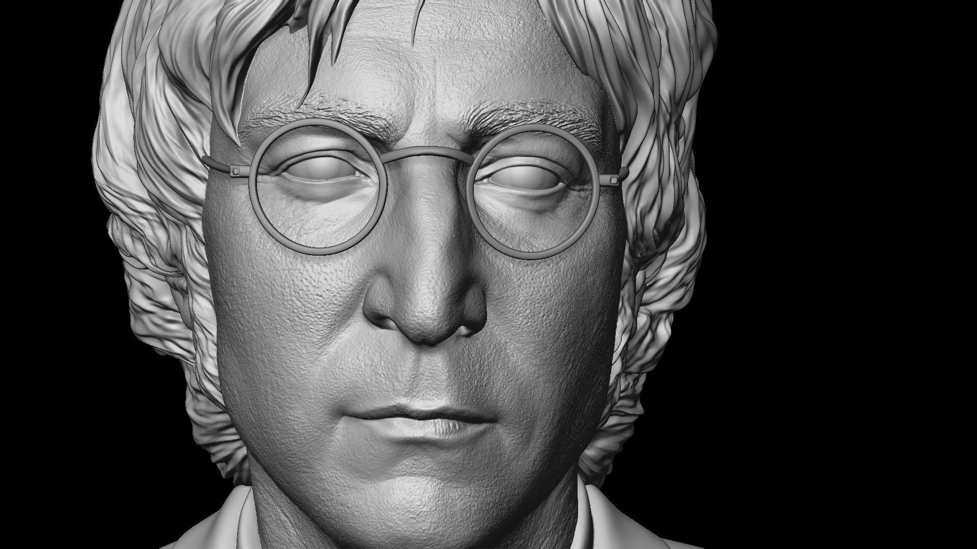 John Lennon 3D model 3D printable | CGTrader