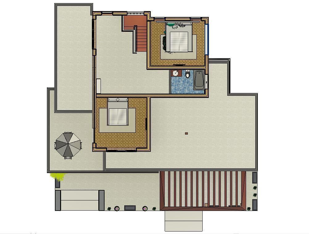 3D model Residential Villa Revit Project VR / AR / low-poly | CGTrader