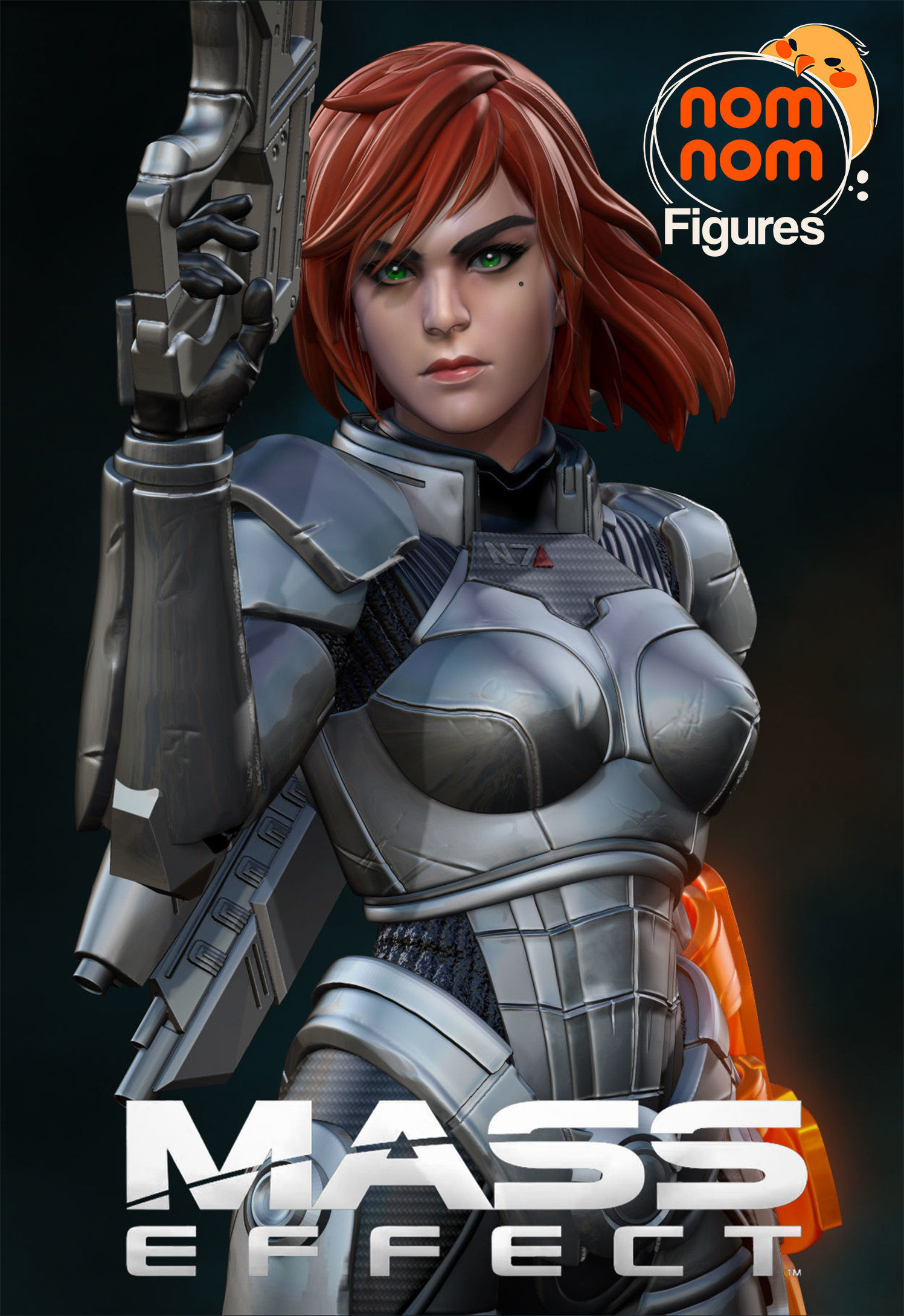 Female Shepard - Mass Effect 3D model 3D printable | CGTrader