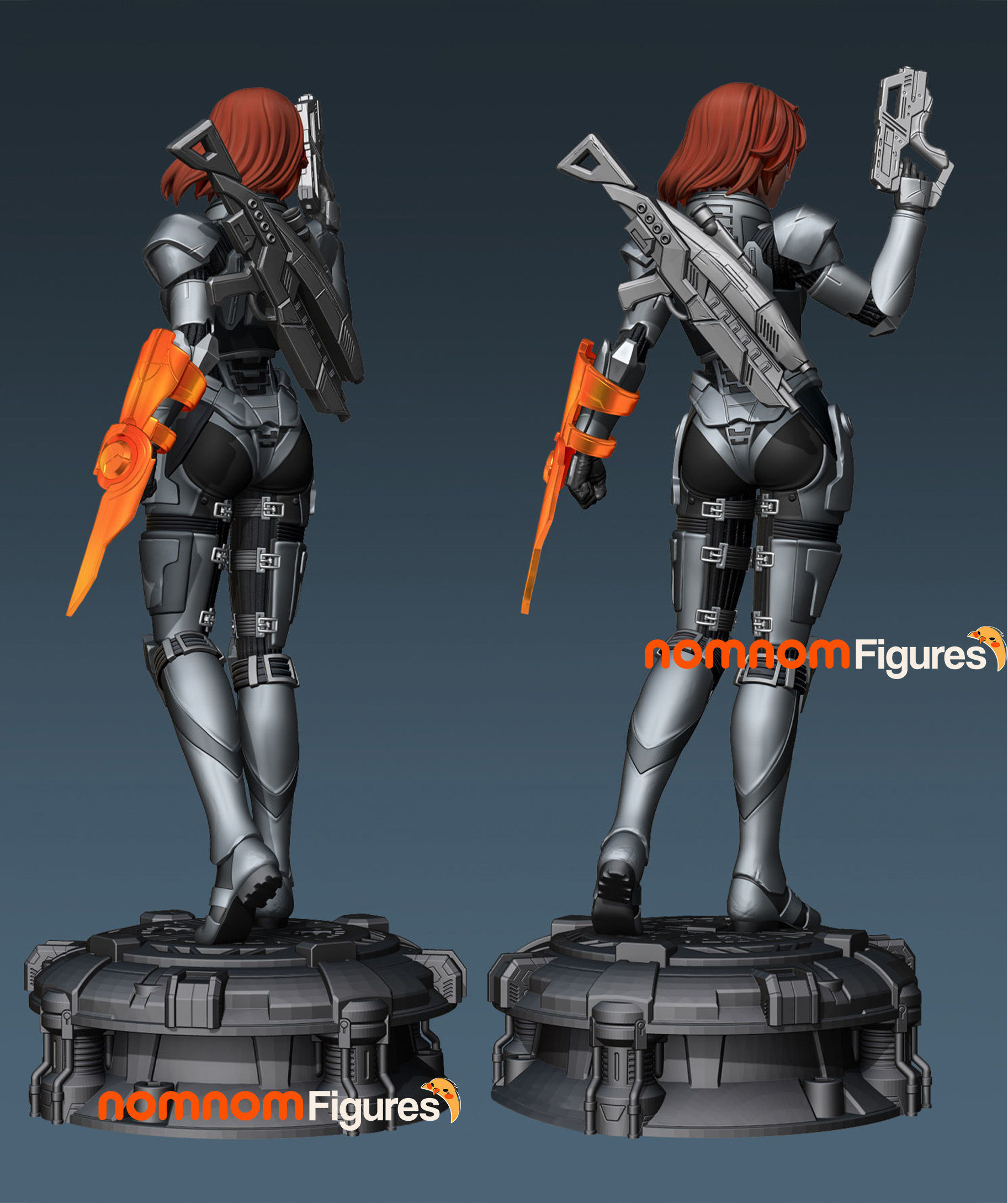 Female Shepard - Mass Effect 3D model 3D printable | CGTrader