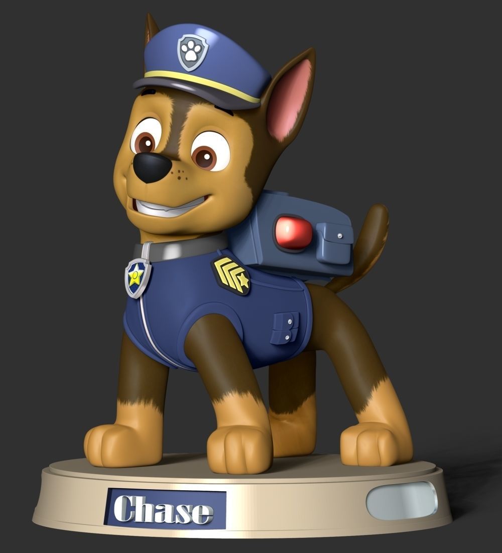 Paw Patrol - Chase 3D model 3D printable | CGTrader