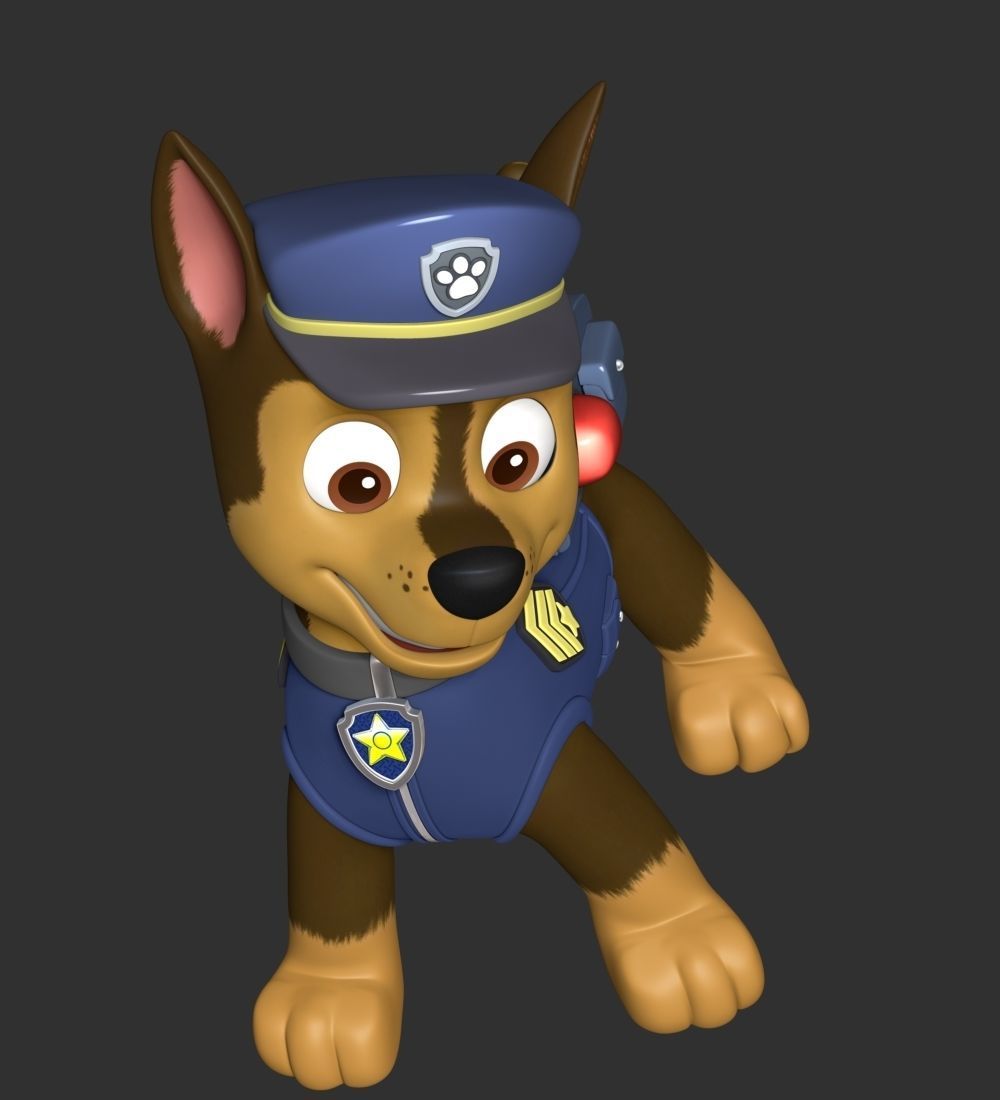 Paw Patrol - Chase 3D model 3D printable | CGTrader