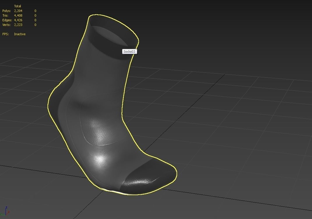 3D model Socks M03 VR / AR / low-poly | CGTrader