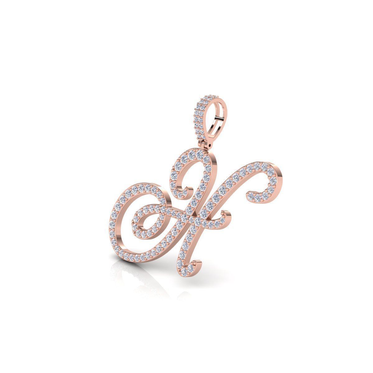 H Font Latter Pendent 3d Model and Render 3D model 3D printable | CGTrader