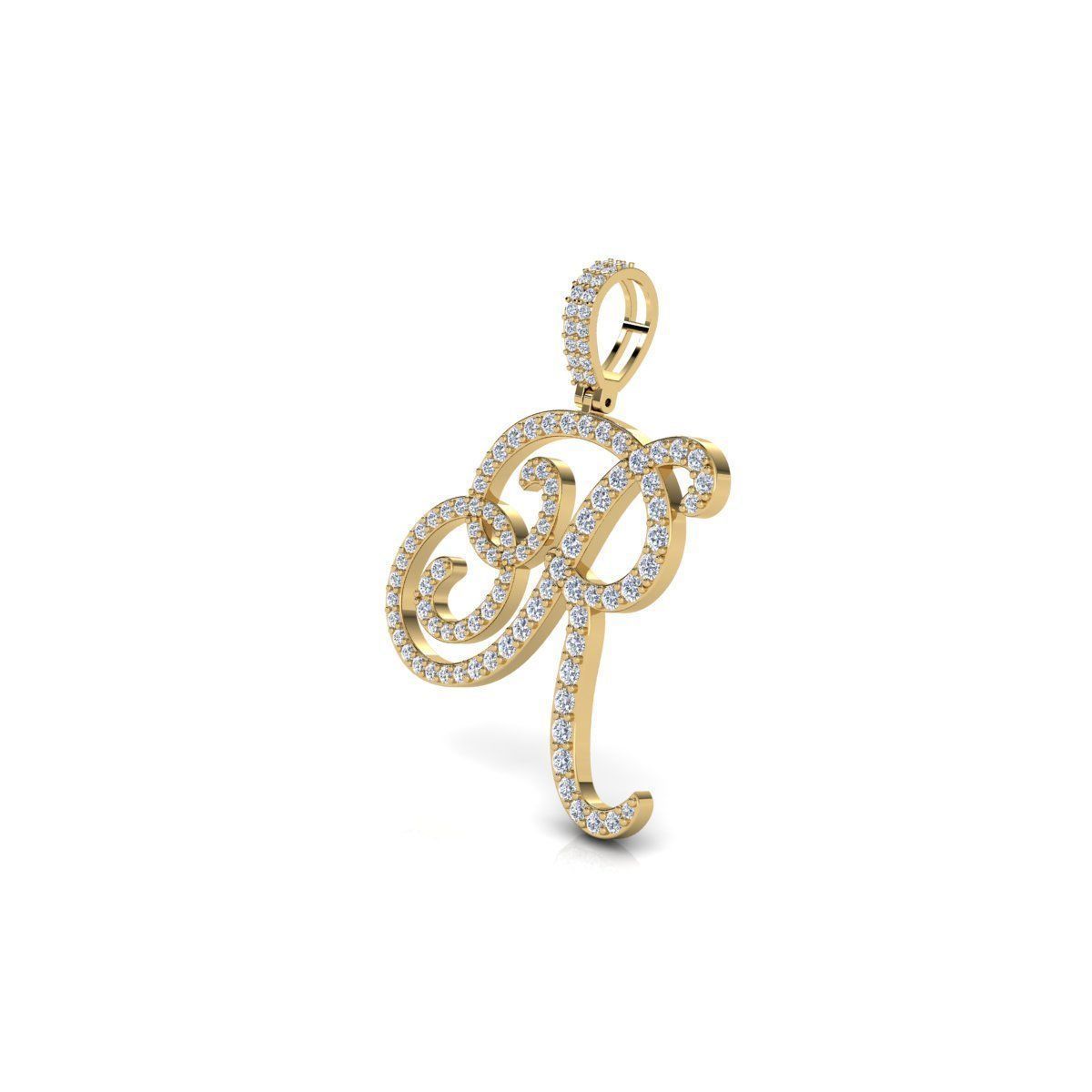 R Font Latter Pendent 3d Model and Render 3D model 3D printable | CGTrader