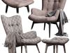 KARE Vicky - Chair with pouf 3D model | CGTrader