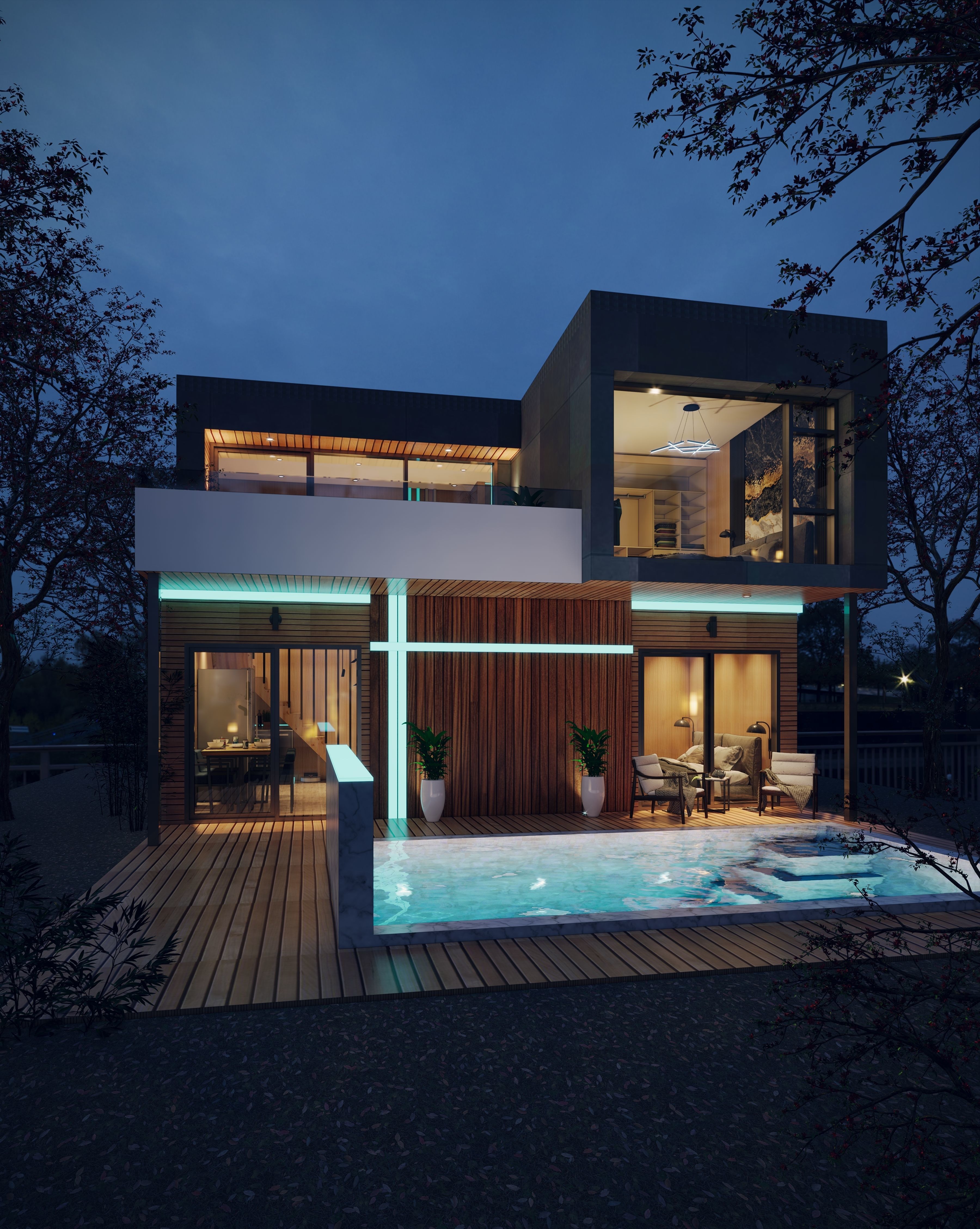 sketchup enscape model render scenes 3D model | CGTrader