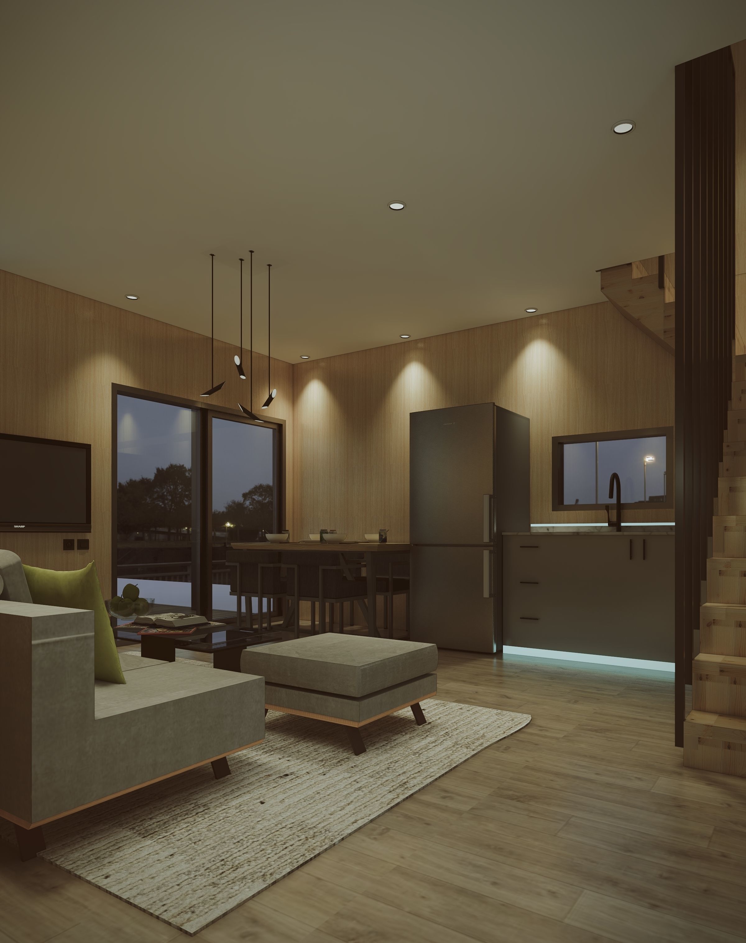 sketchup enscape model render scenes 3D model | CGTrader