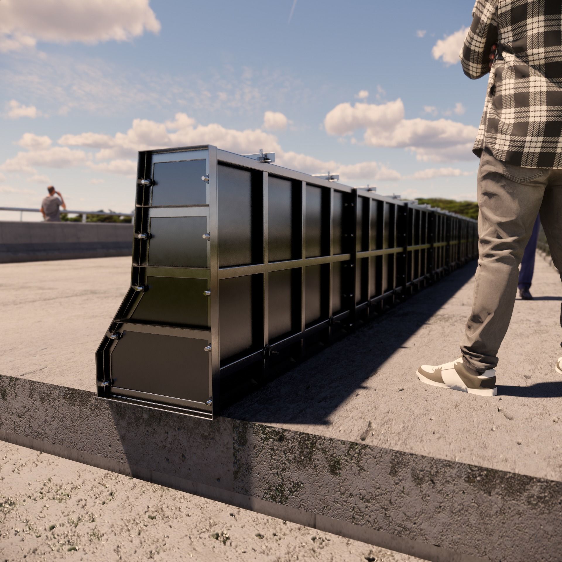 Guarda-rodas New Jersey - Forma metalica 3D model | CGTrader