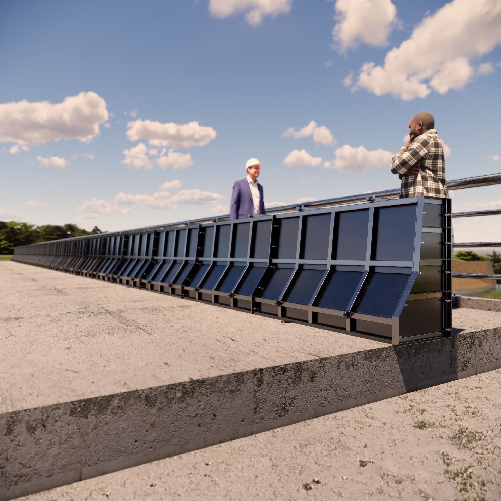 Guarda-rodas New Jersey - Forma metalica 3D model | CGTrader