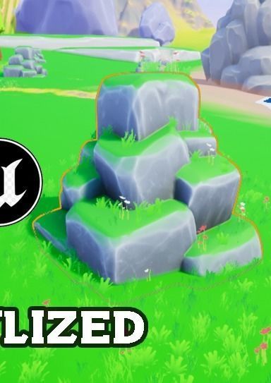 Stylized Stone and Textures for Unreal Engine free 3D model | CGTrader