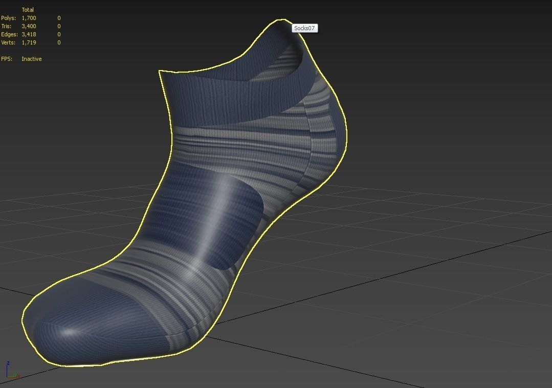 3D model Socks M07 VR / AR / low-poly | CGTrader