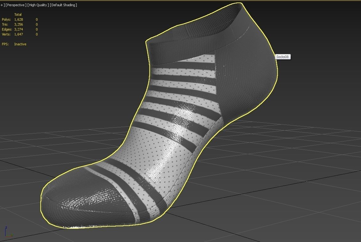 3D model Socks M08 VR / AR / low-poly | CGTrader