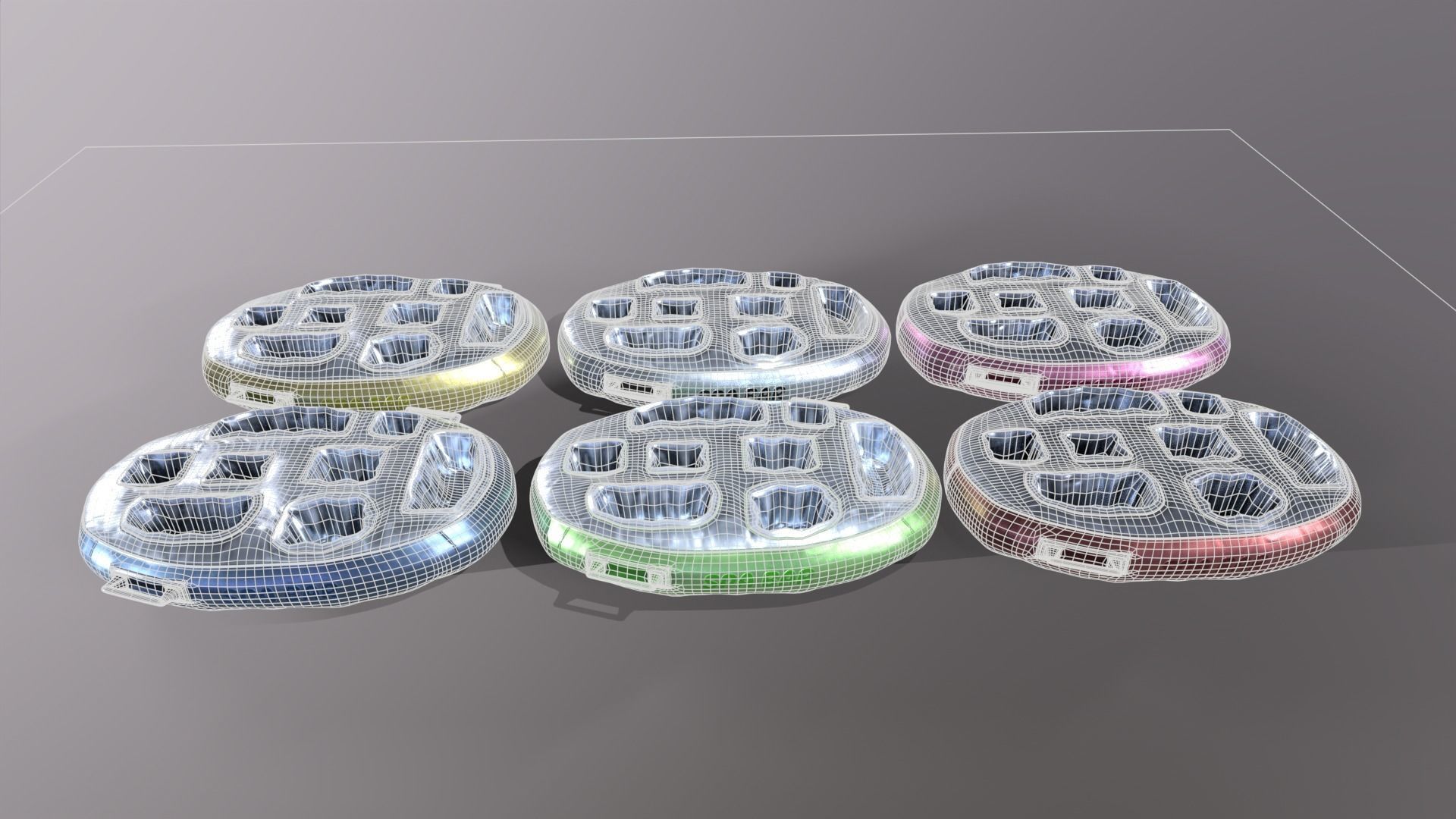 3D model Floating Spa Bar for Pools and Jacuzzis VR / AR / low-poly ...