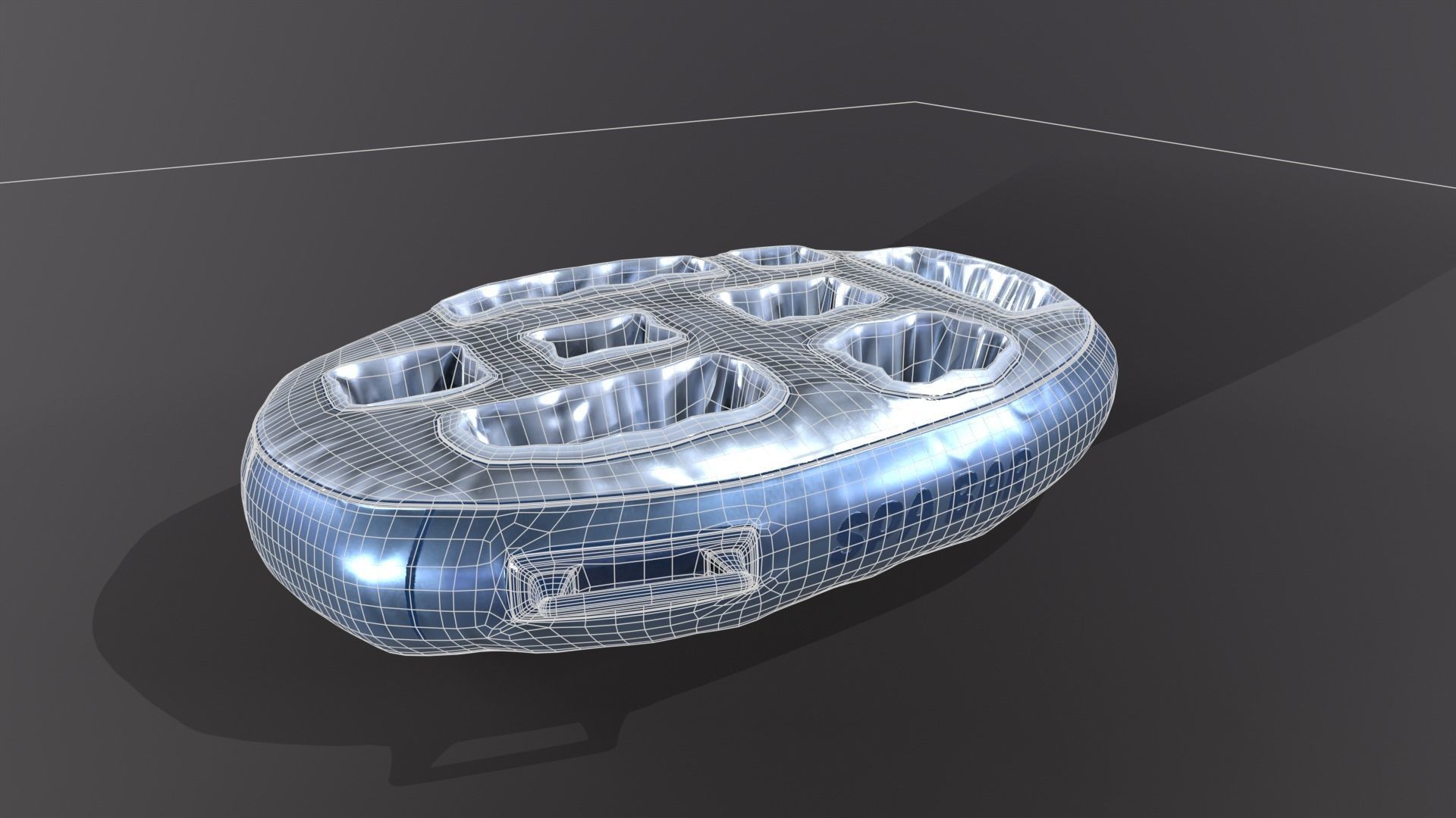 3D model Floating Spa Bar for Pools and Jacuzzis VR / AR / low-poly ...