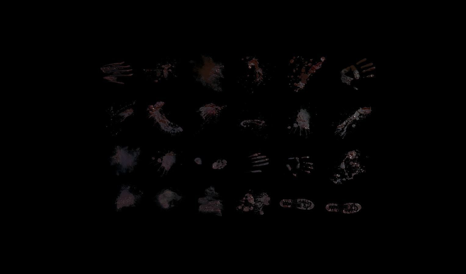 3D model Blood Decals Pack VR / AR / low-poly | CGTrader
