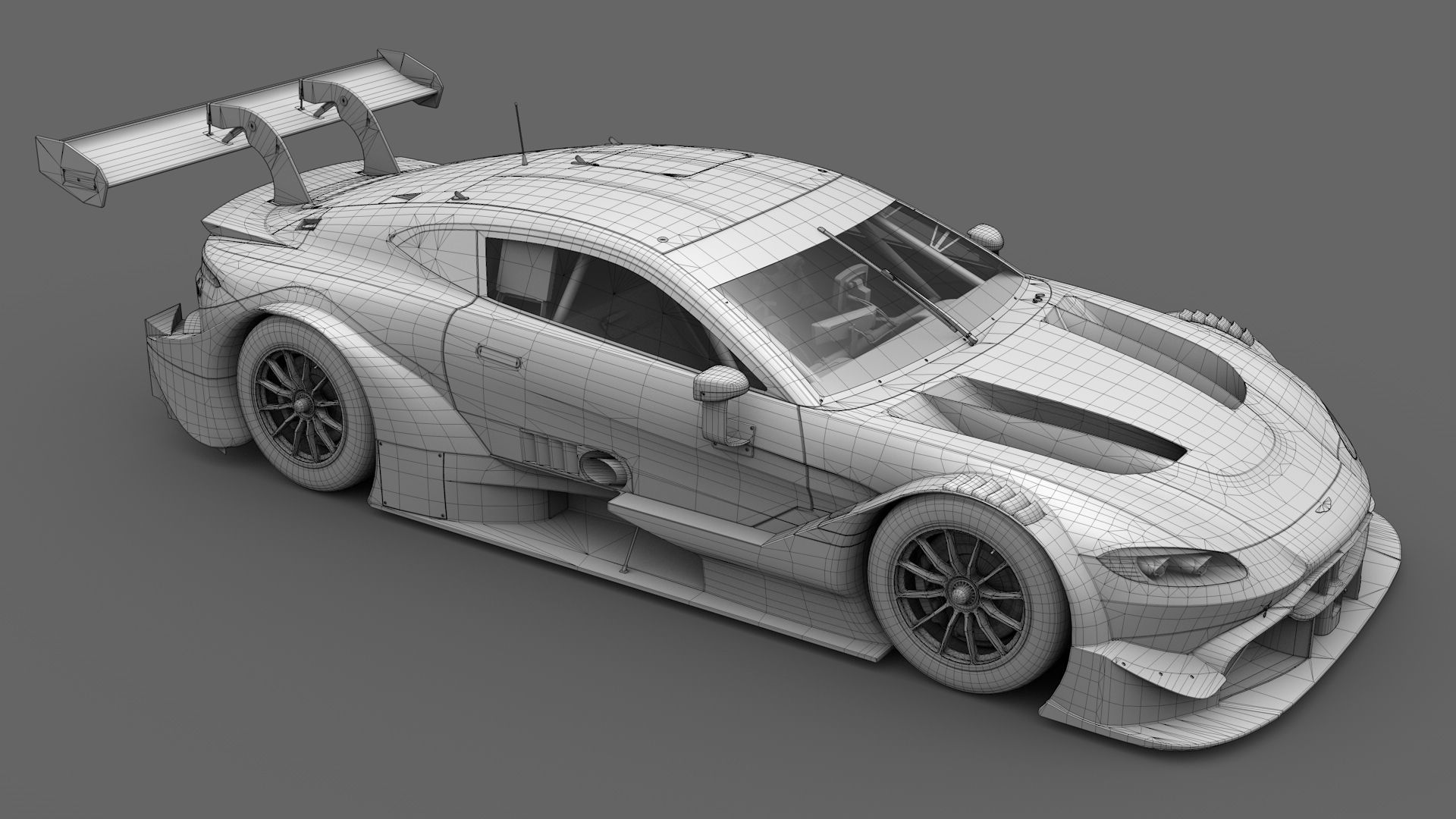 3D model Aston Martin AMR Vantange DTM 2019 GT500 Exterior Interior VR ...