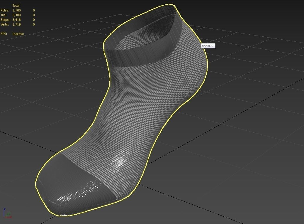 3D model Socks M09 VR / AR / low-poly | CGTrader