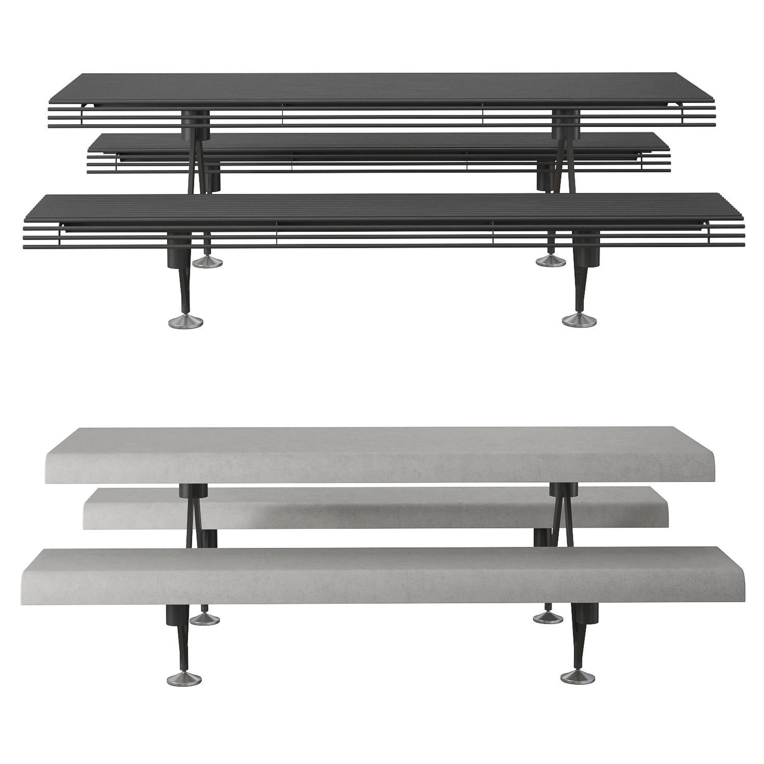 Artform Urban Furniture Air Picnic Table 3D model | CGTrader