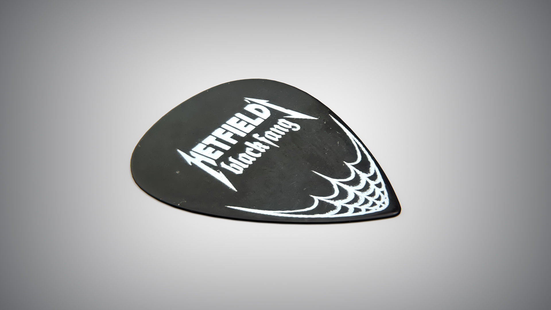 Dunlop Hetfields Black Fang Pick PBR free VR / AR / low-poly 3D model ...