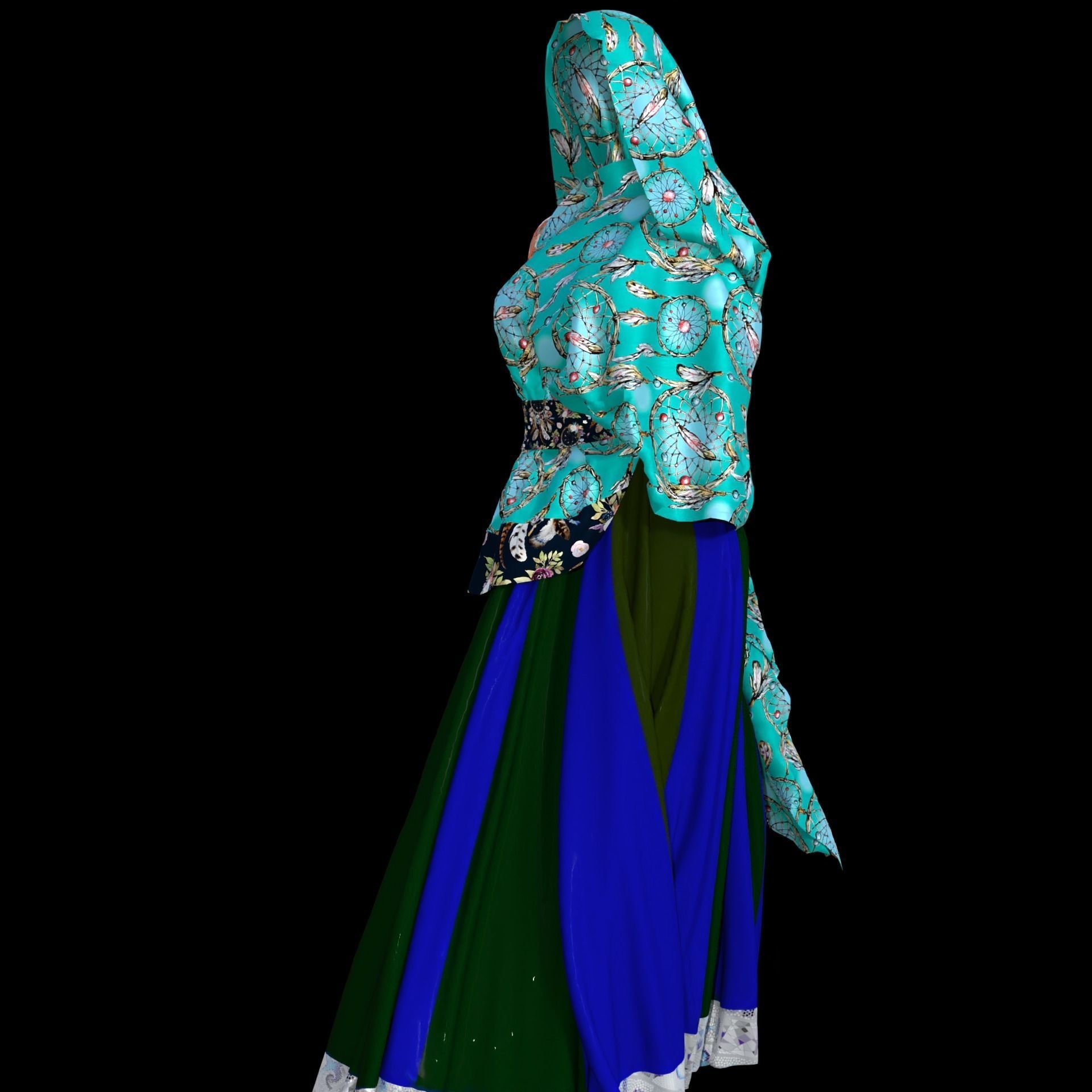 Indian Rajasthani Dress 3D model | CGTrader