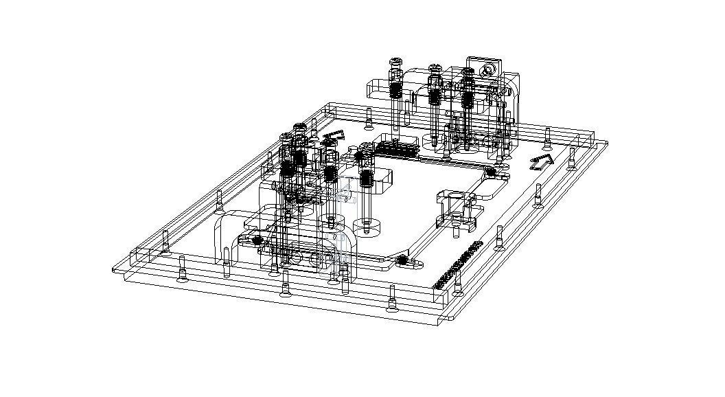 PCB Wave Soldering Pallet MOD5010 3D model rigged | CGTrader