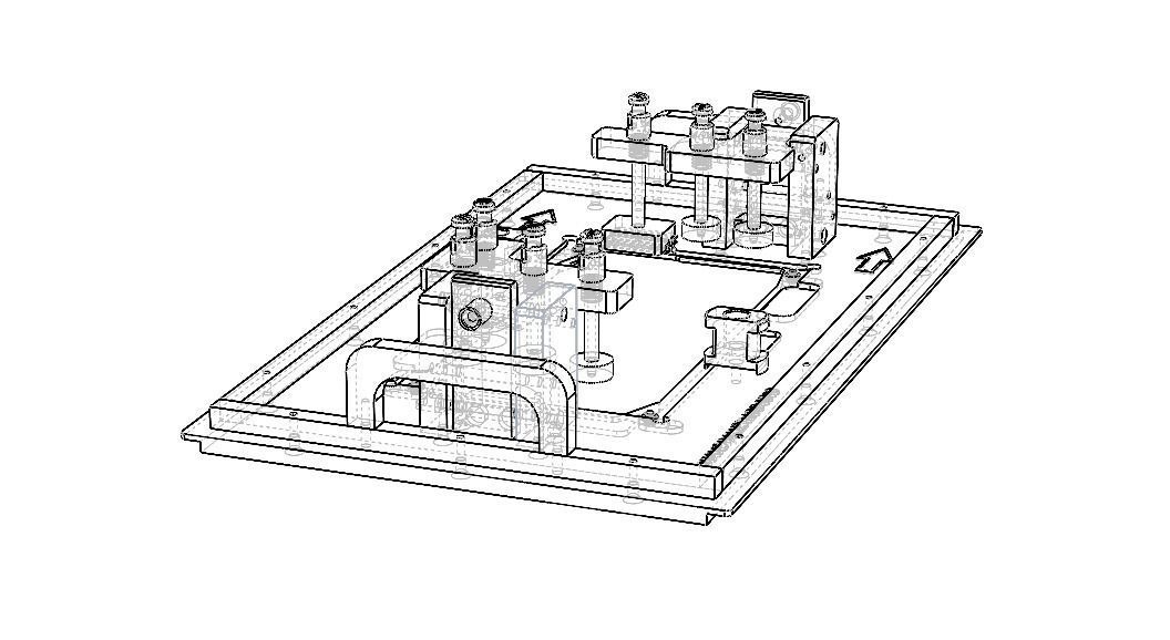 PCB Wave Soldering Pallet MOD5010 3D model rigged | CGTrader