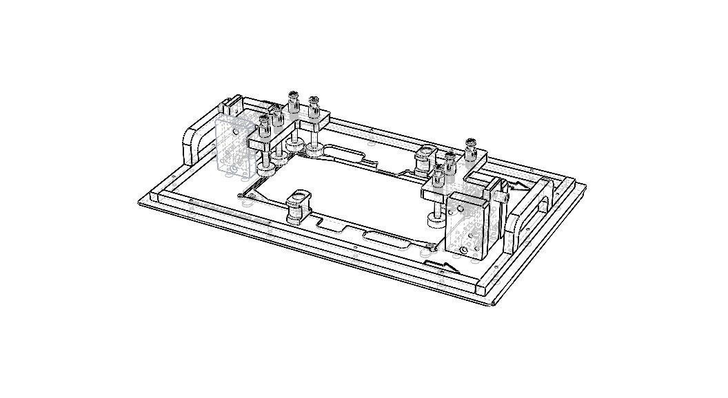 PCB Wave Soldering Pallet MOD5010 3D model rigged | CGTrader