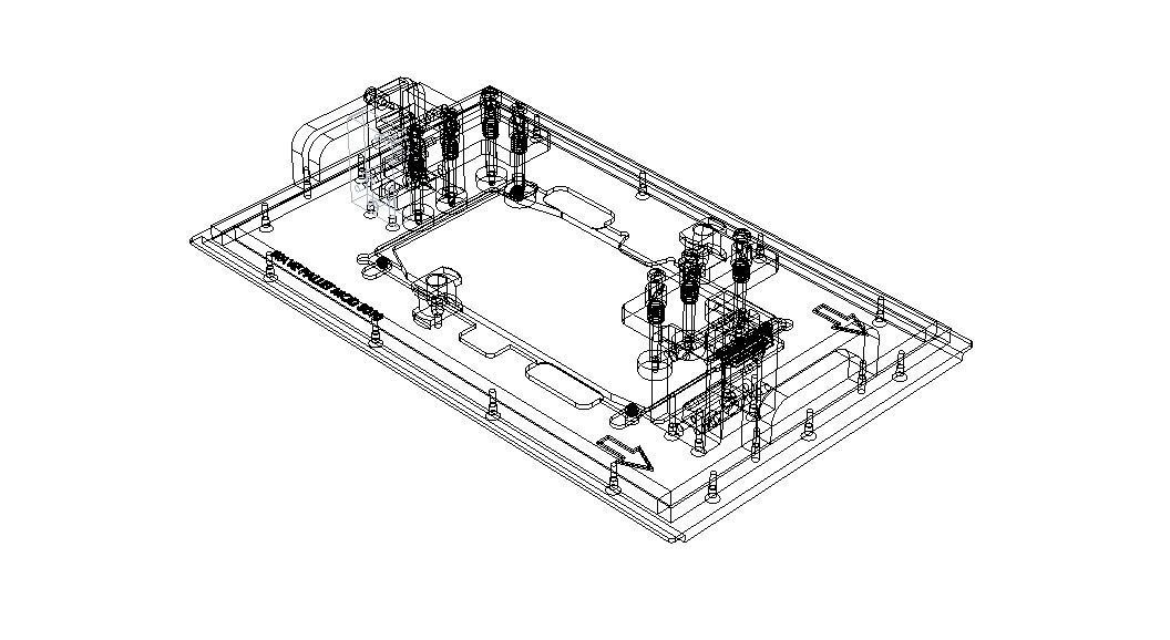 PCB Wave Soldering Pallet MOD5010 3D model rigged | CGTrader