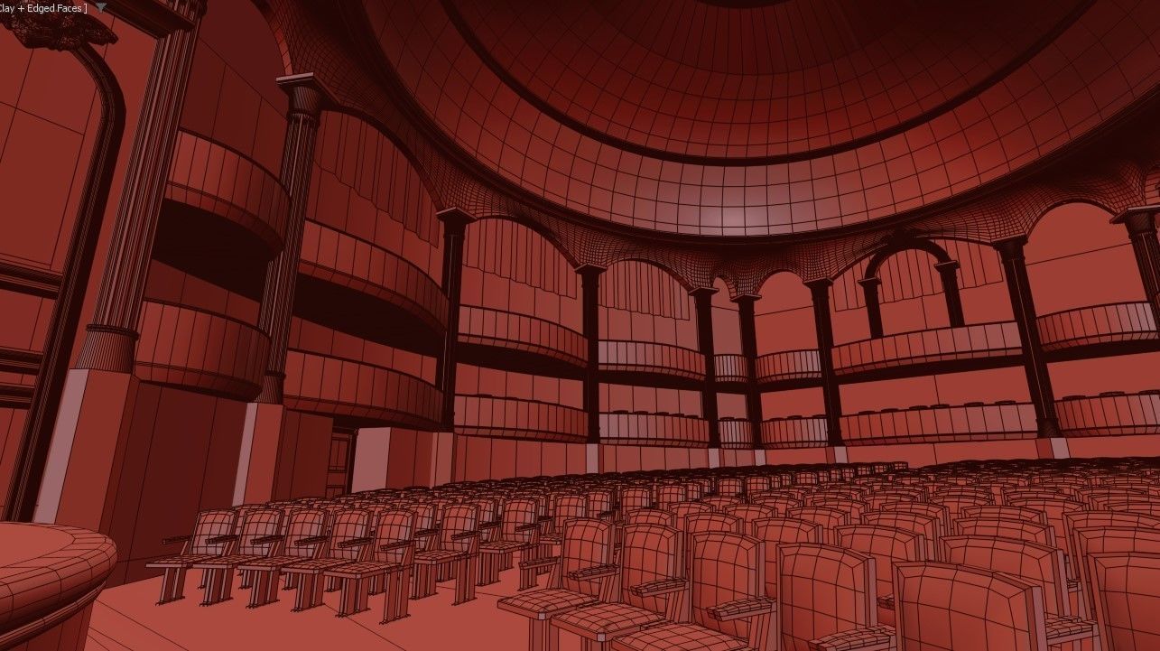 3D model Classic Theatre 2 VR / AR / low-poly | CGTrader