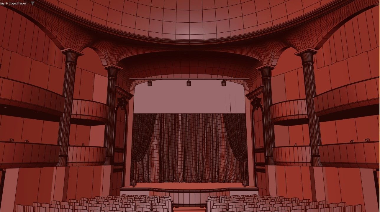 3D model Classic Theatre 2 VR / AR / low-poly | CGTrader